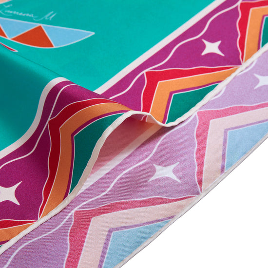 Designer Silk Scarf | Pink Silk Scarf | Lumena Maison